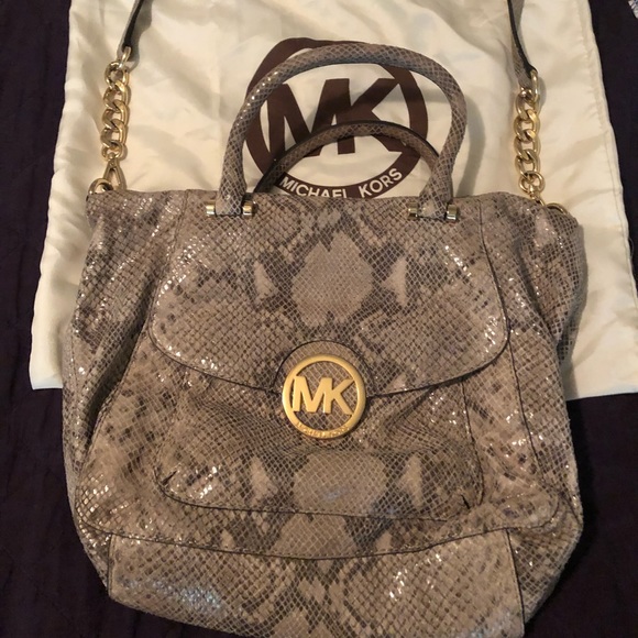 Michael Kors | Bags | Michael Kors Snakeskin Bag | Poshmark